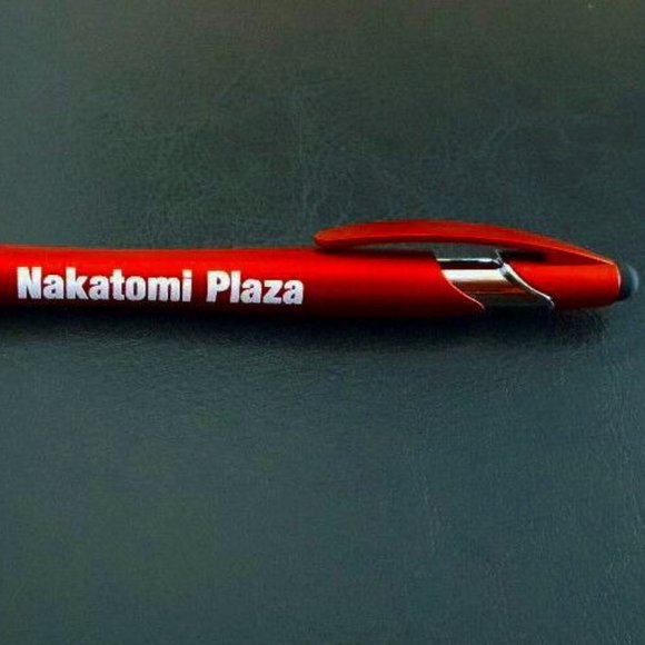 Holiday | Die Hard Movie Nakatomi Plaza Prop Red Stylus Ball Point Pen ...